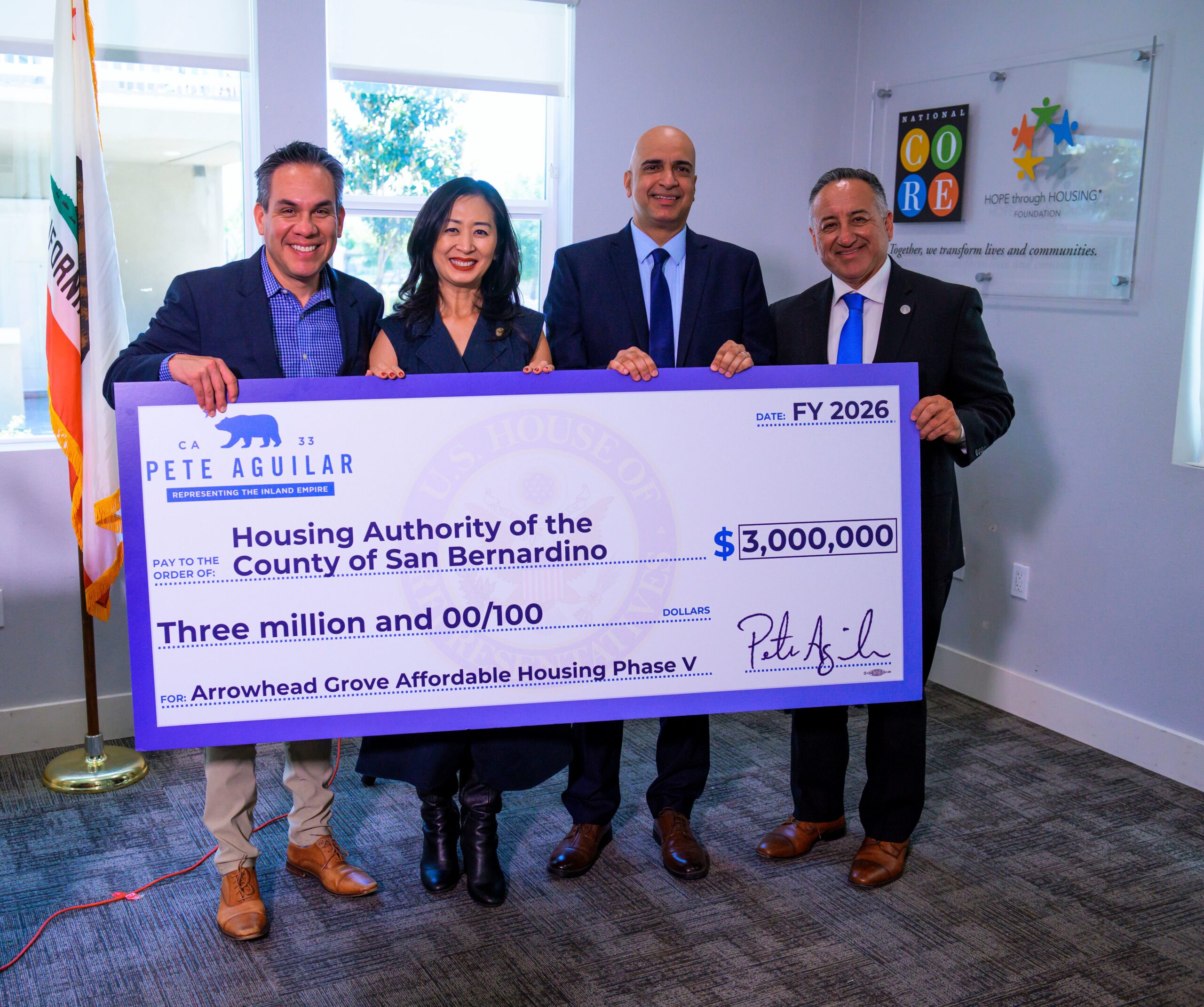 Congressman Pete Aguilar Joins HACSB to Celebrate $3 Million for ...